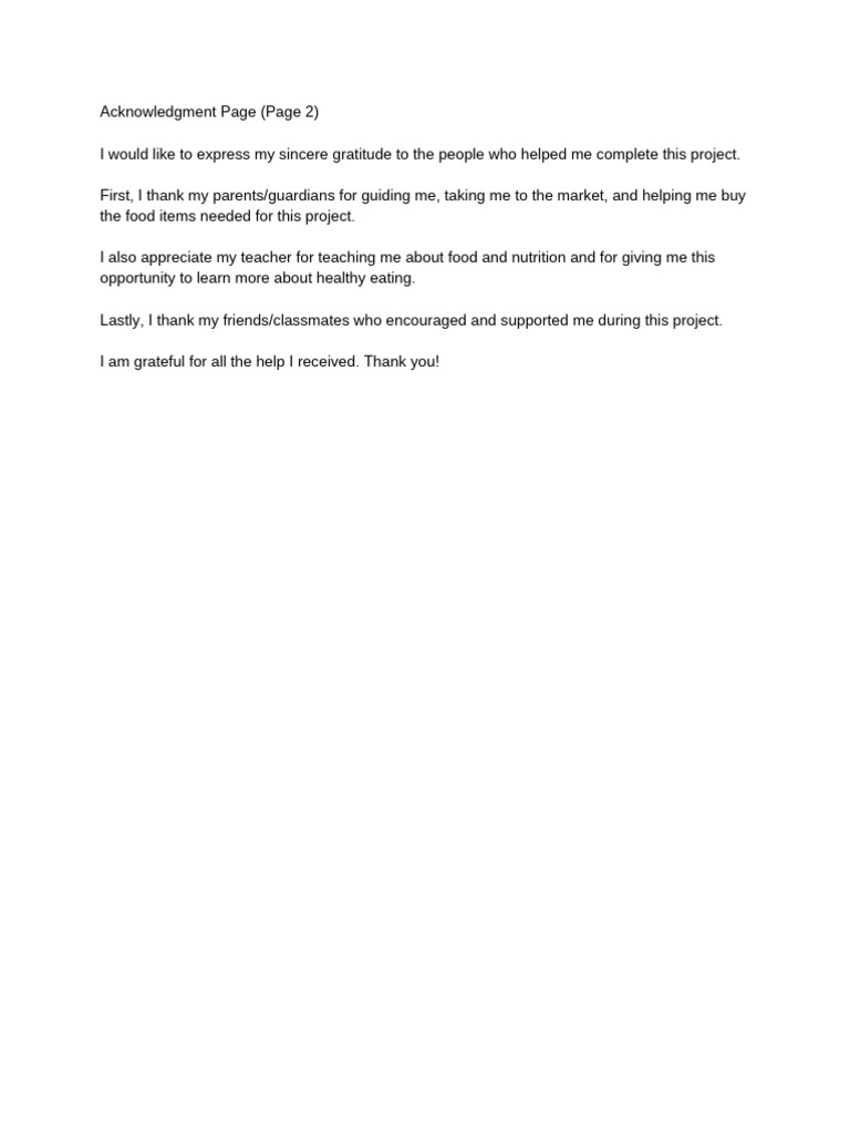 Acknowledgment Page (Page 2) | PDF