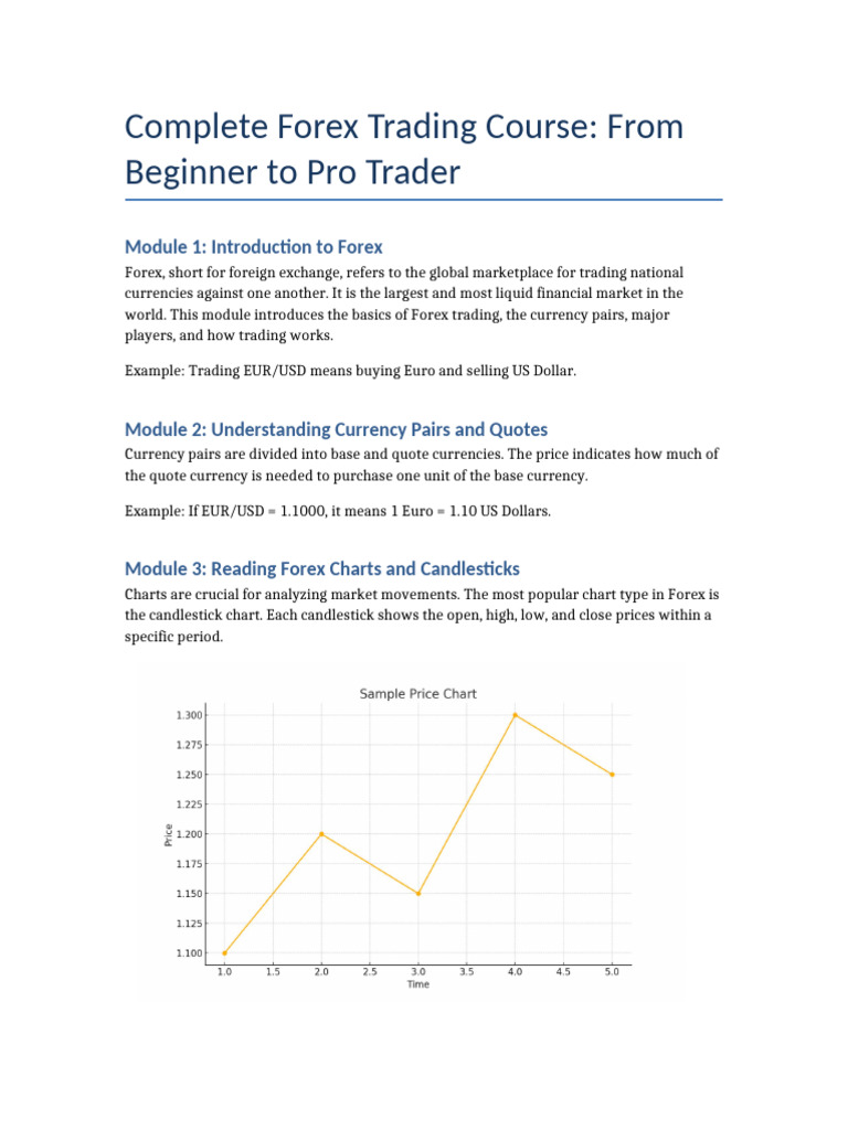 Complete Forex Trading Course Overview | PDF