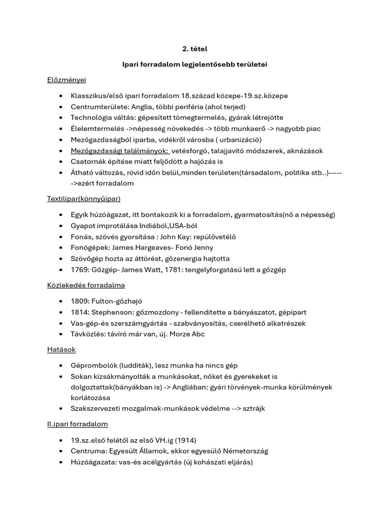 2.ipari Forradalom | PDF
