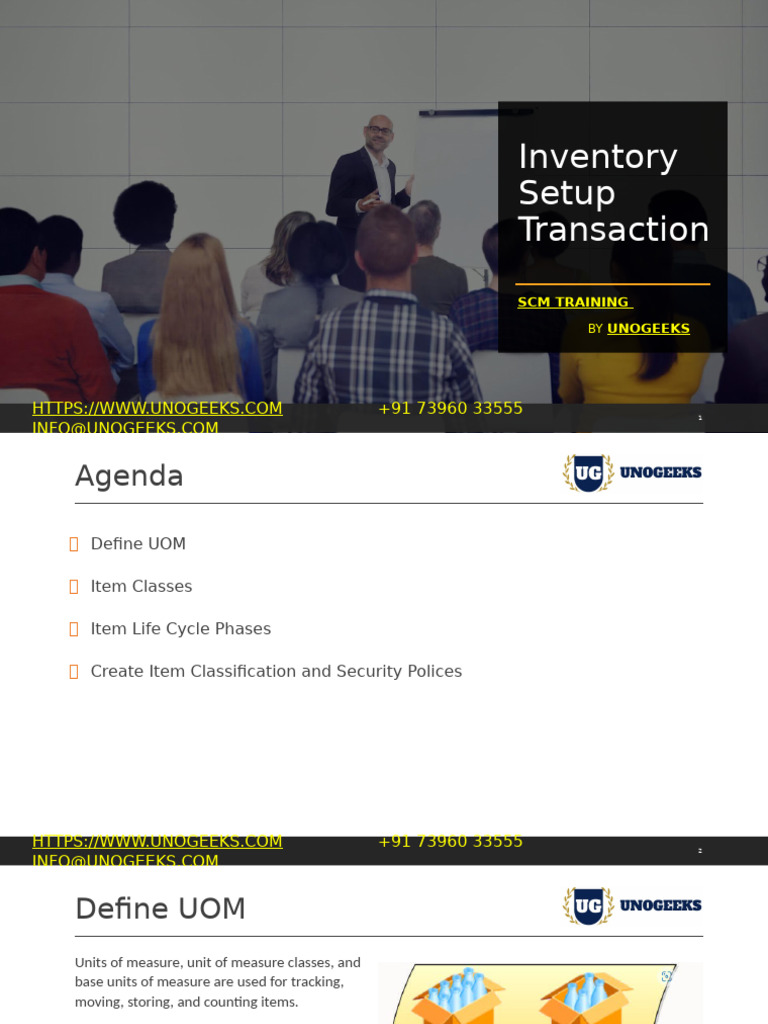 Inventory Transaction Setup | PDF | Computing