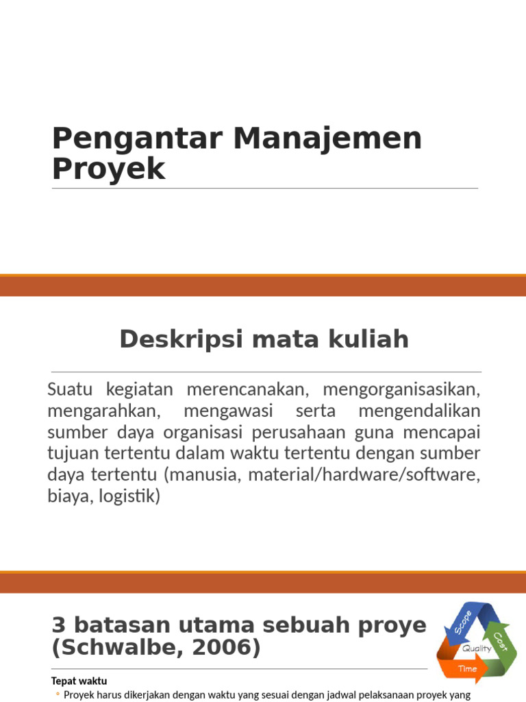 Manajemen Proyek | PDF
