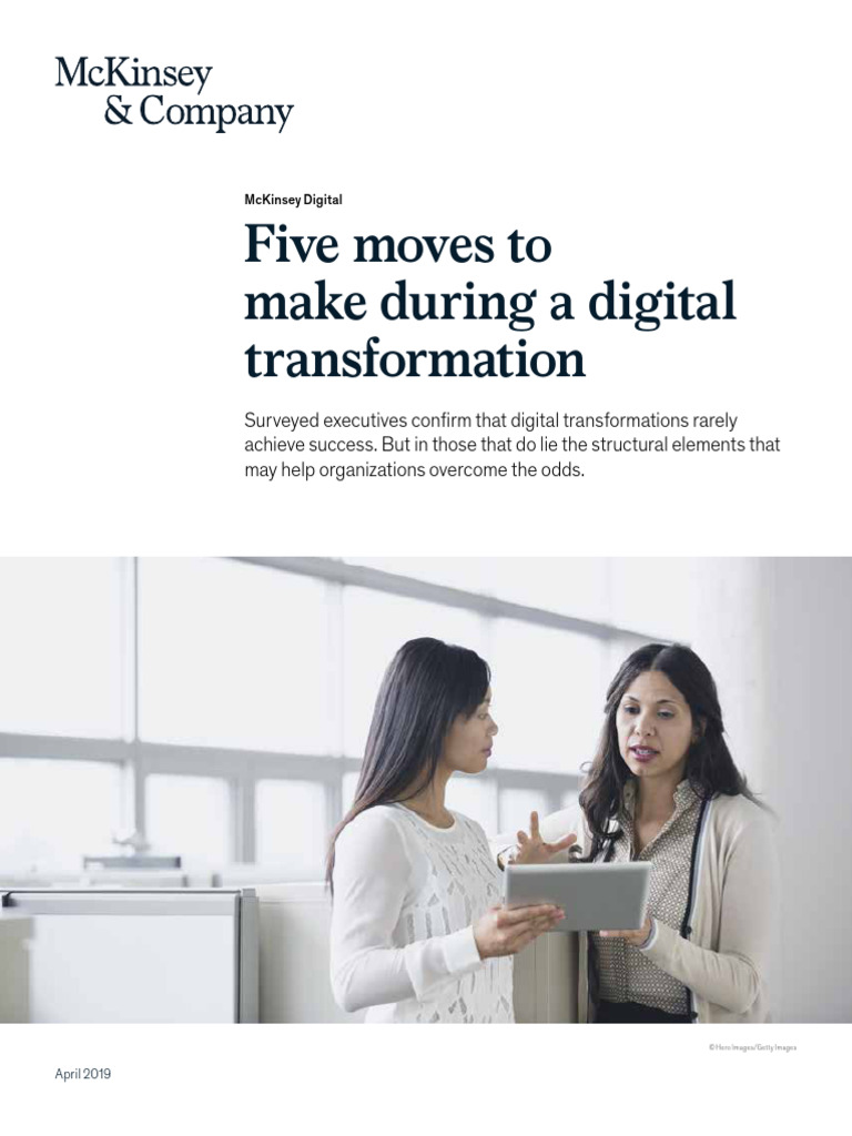 Five Moves To Make During A Digital Transformation VF | PDF | Mc Kinsey ...
