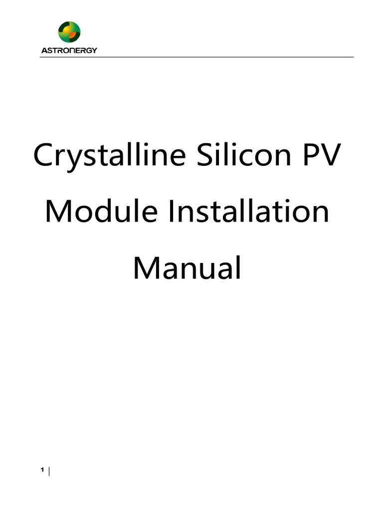 Crystalline Silicon PV Module Guide | PDF | Solar Panel | Photovoltaics