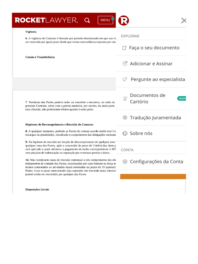 Rocket Lawyer App | PDF