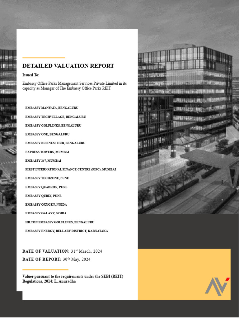 Valuation Report | PDF | Real Estate Appraisal | Valuation (Finance)