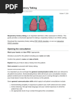 Respiratory History OSCE Checklist Geeky Medics | PDF | Respiratory ...