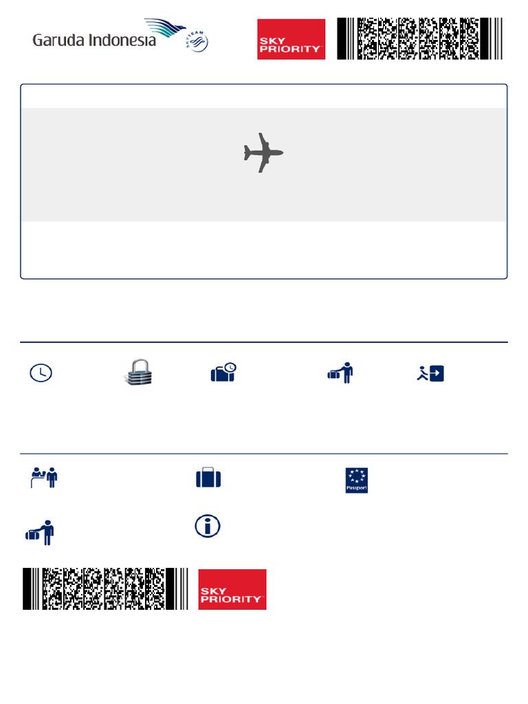 Your Boarding Pass To Banjarmasin GARUDA INDONESIA | PDF | Aviation ...