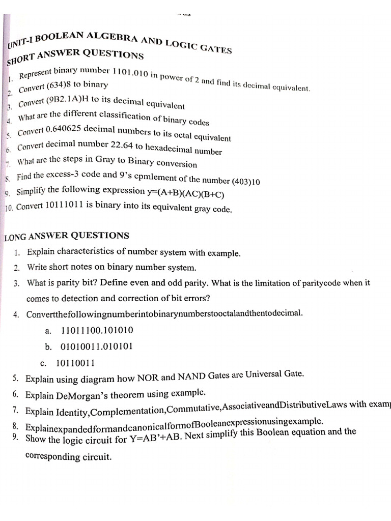 De Question Bank Unit 1,2,3 | PDF