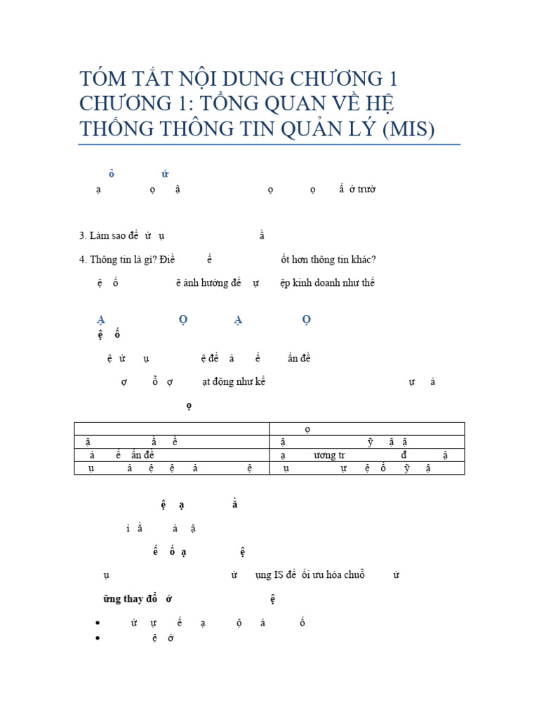 Chuong 1 Tong Quan MIS | PDF