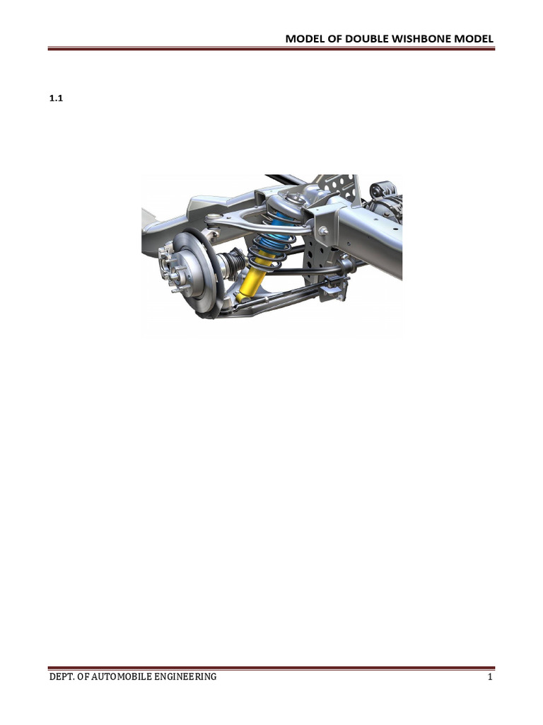 Cut Section Model of Double Wishbone Model Man | PDF | Welding ...