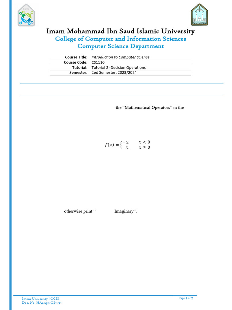 Tutorial#2 CS1110 2 23 | PDF