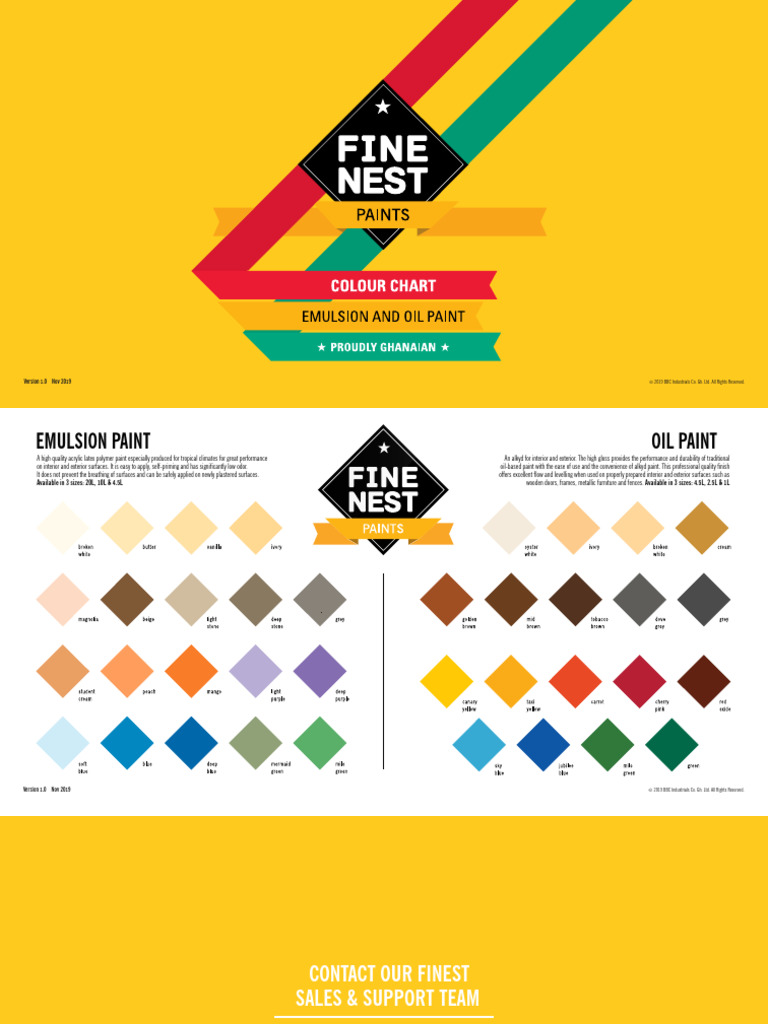 Fine Nest Colour Chart E | PDF