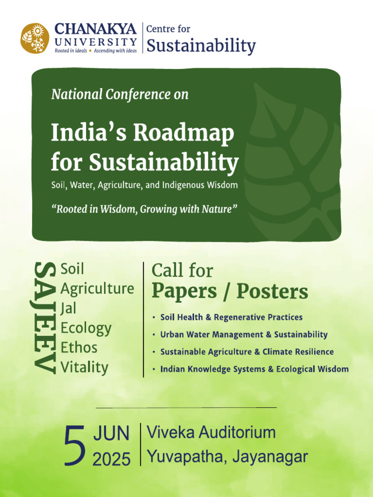 Chanakya University SAJEEV National Conference Brochure 20250527 | PDF ...