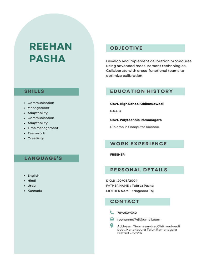 Reehan Pasha | PDF