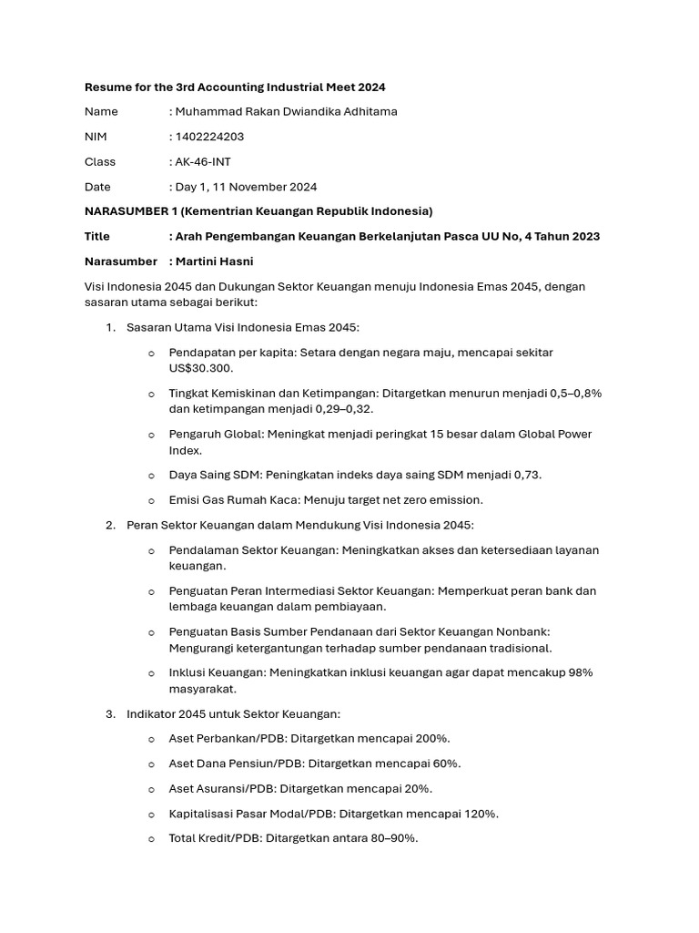 Resume For The 3rd AIM 2024 - Muhammad Rakan - 1402224203 | PDF