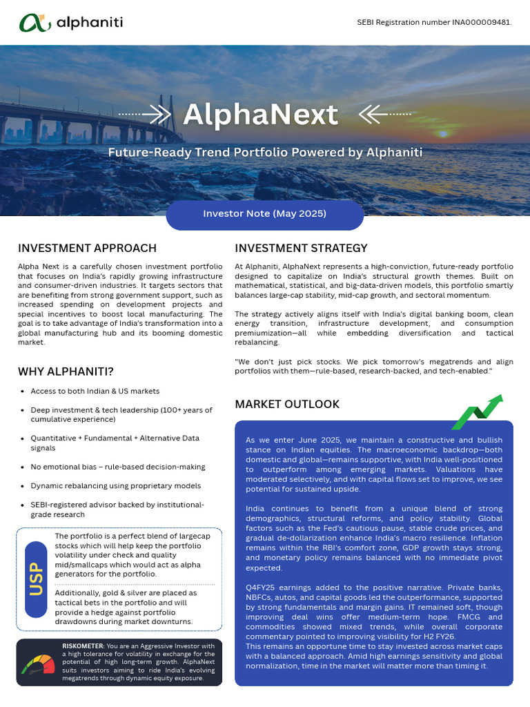 AlphaNext Investor Note - May 2025 | PDF | Investing | Macroeconomics