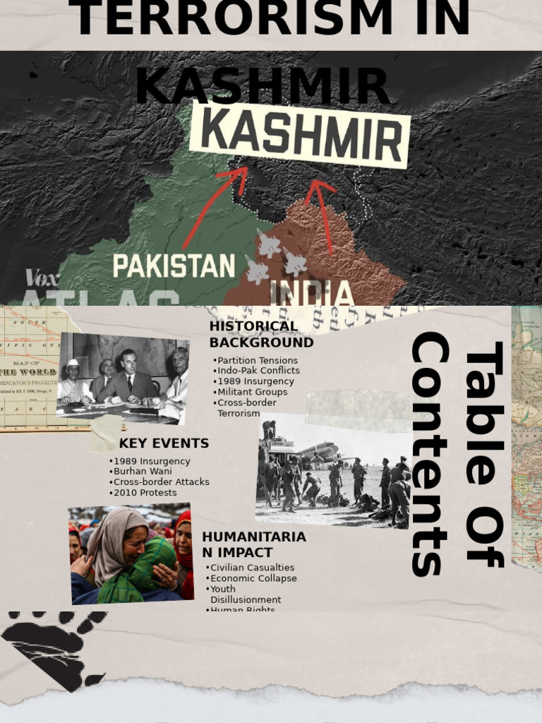 Presentation - Terrorism in Kashmir | PDF | Pakistan | International Relations
