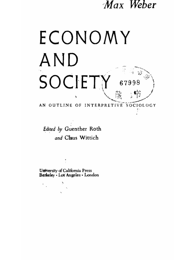 Weber - Economy and Society Status Groups and Classes | PDF