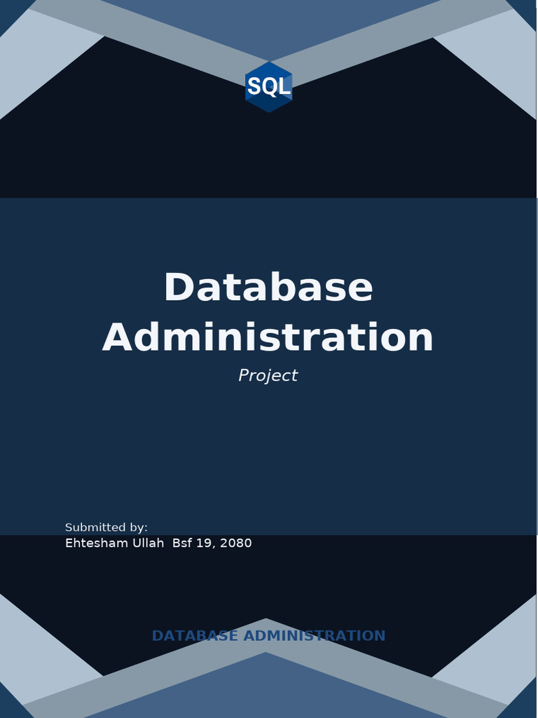 Database Administration: Project | PDF