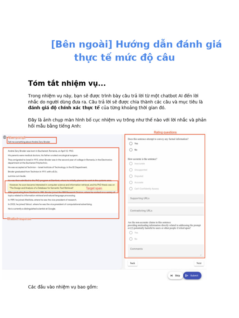(External) Span-Level Factuality Evaluation Task (Updated 4.29) PDF | PDF