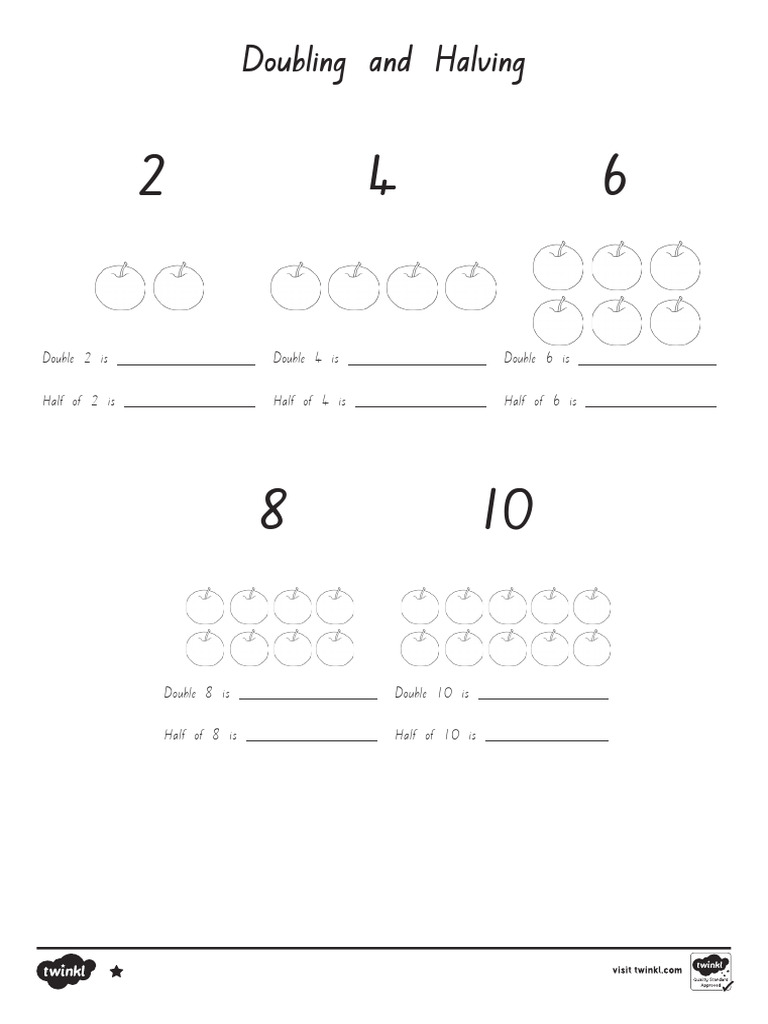 NZ N 251 Doubling and Halving Activity Sheet Ver 2 | PDF