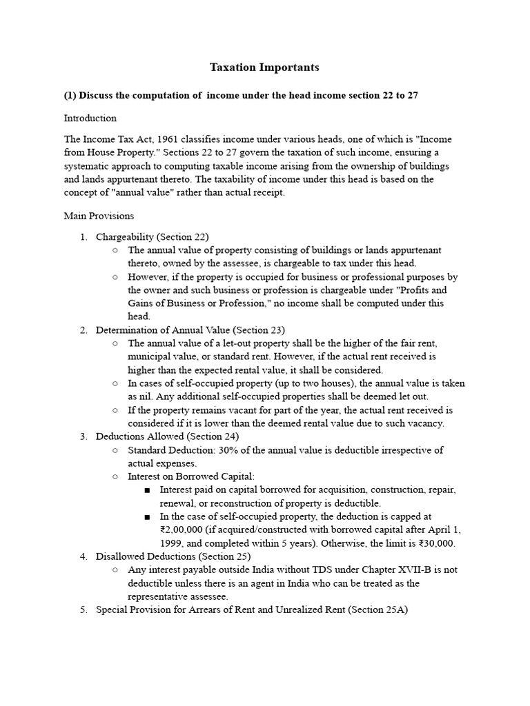 Taxation Imps | PDF | Tax Avoidance | Taxes