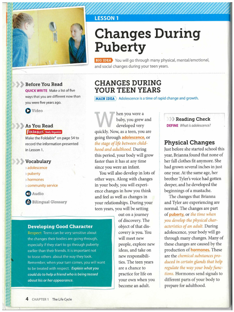 Changes During Puberty (Teens Health) | PDF | Adolescence | Puberty
