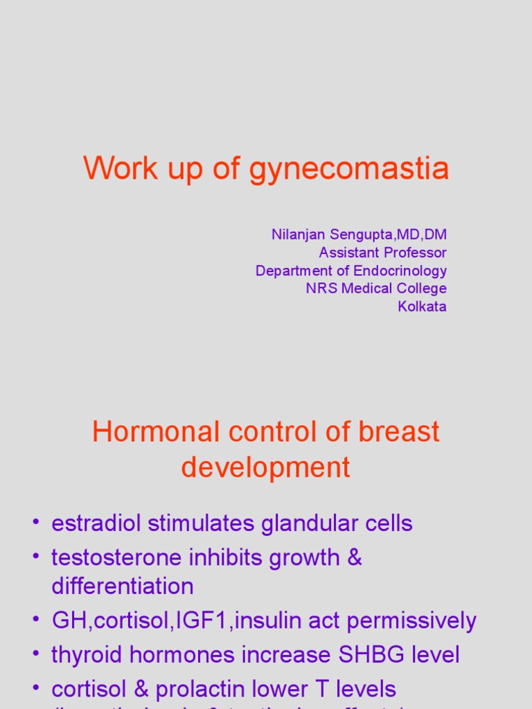 Gynecomastia Workup and Evaluation Guide | PDF | Endocrinology ...
