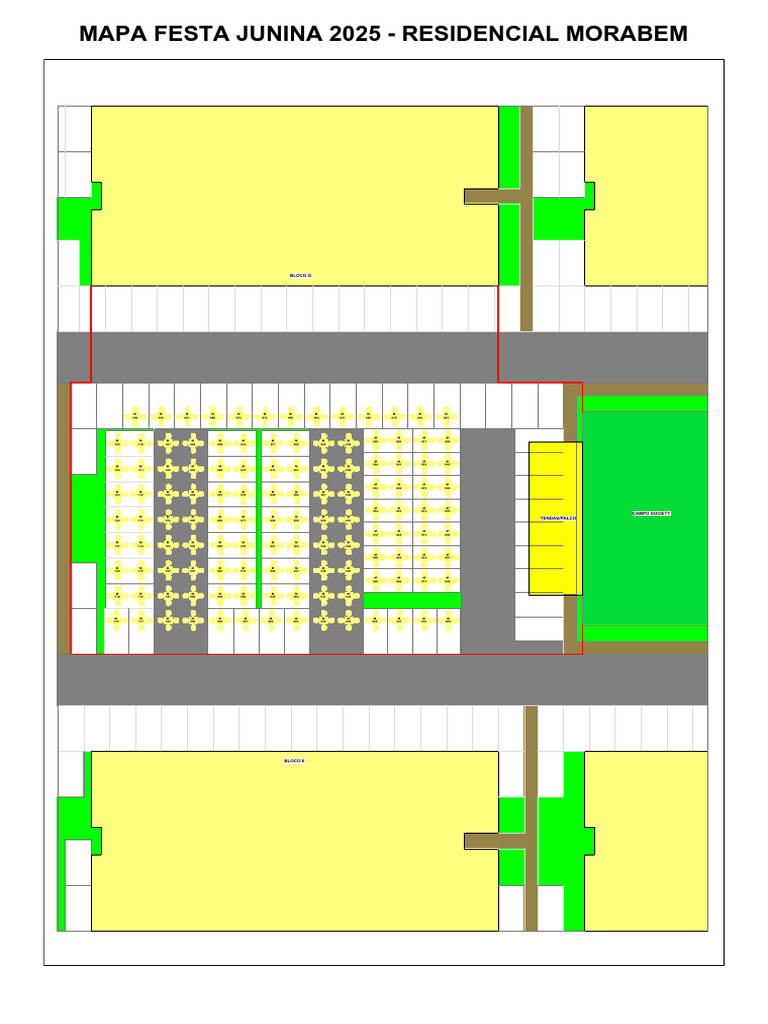 Mapa Festa Junina - Residencial Morabem | PDF