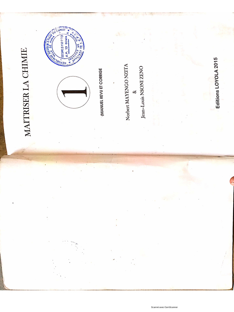 Maîtriser Chimie 1 Complet | PDF