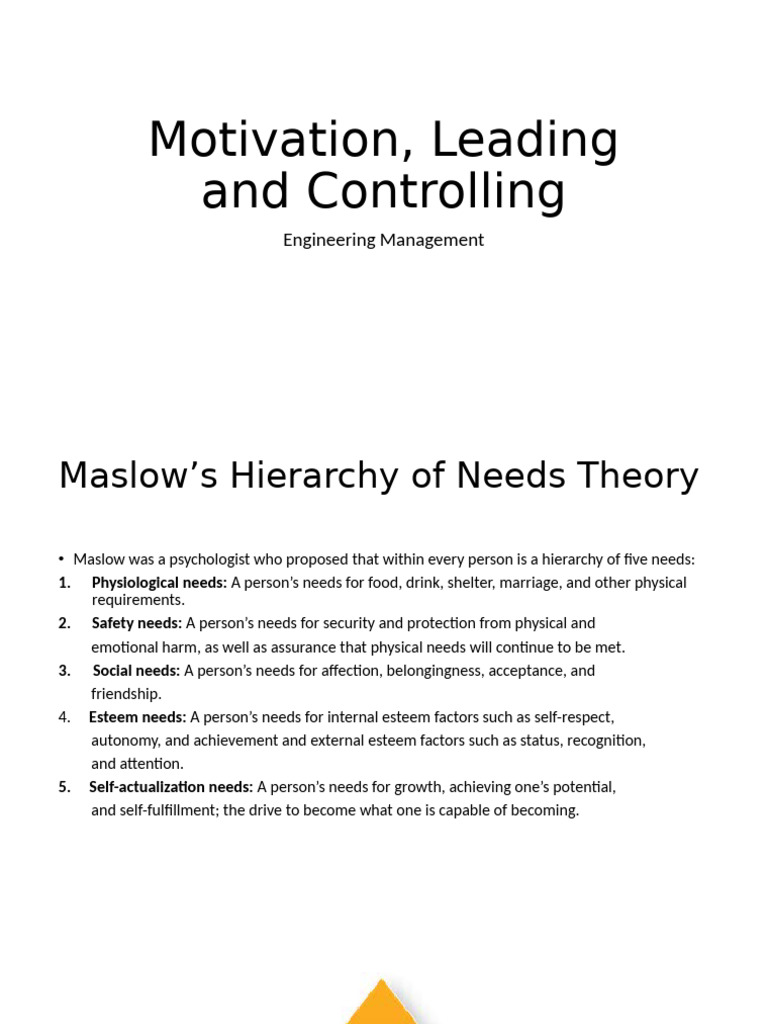 Motivation, Leading and Controlling | PDF | Behavior Modification ...
