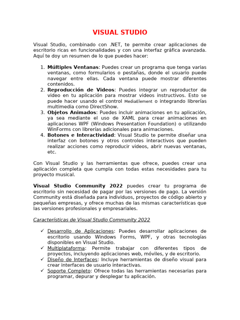 Visual Studio | PDF | Fundación de presentación de Windows | Botón ...