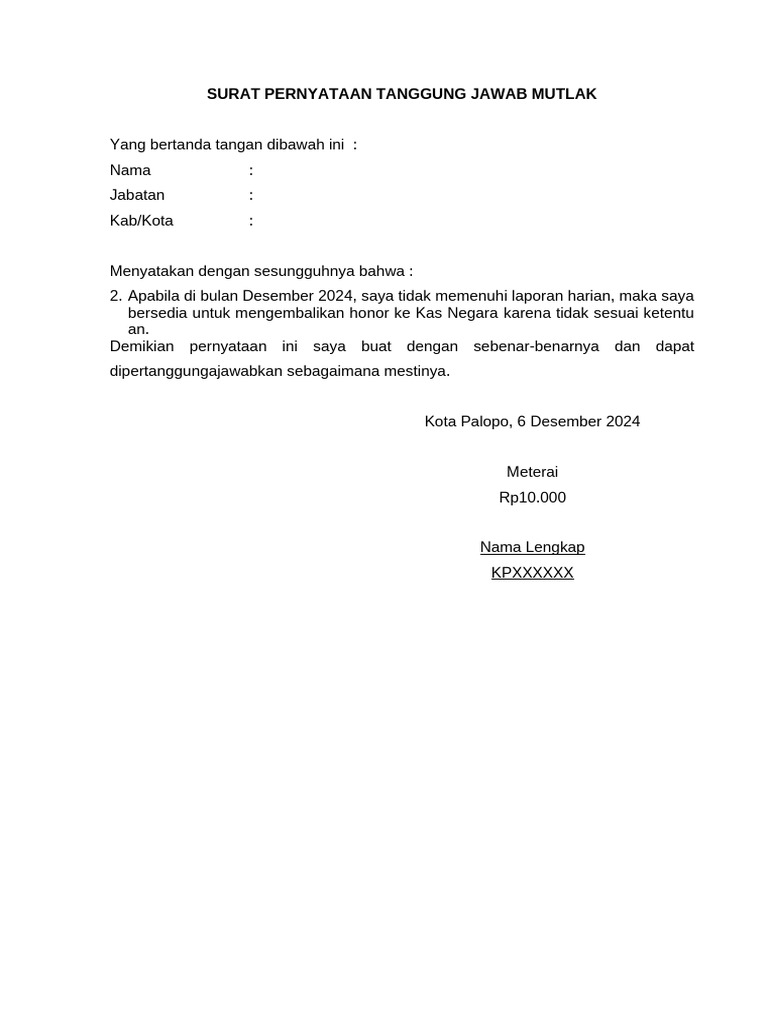 2461 J Format SPTJM Des 2024 - Dit Js | PDF