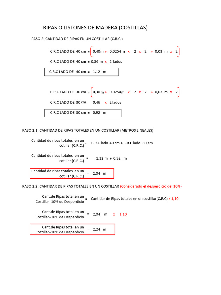 Calculo de Madera Maria 3 | PDF