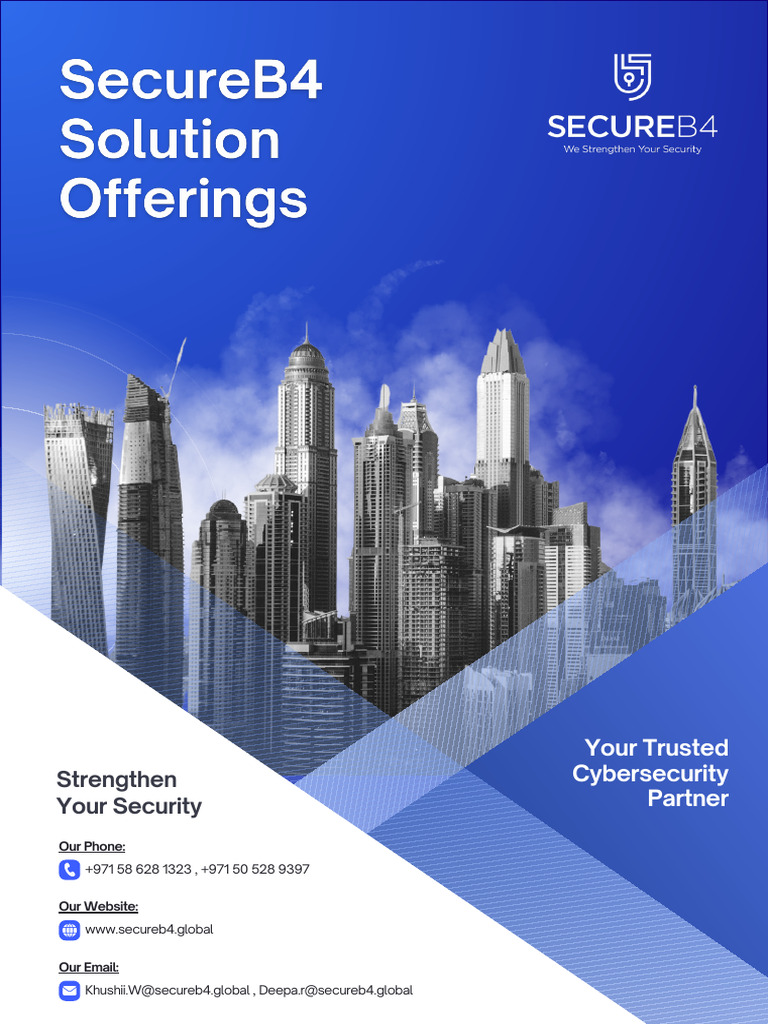 Khushii Full Solutions - SecureB4 Brochure 2025 | PDF | Security | Computer Security