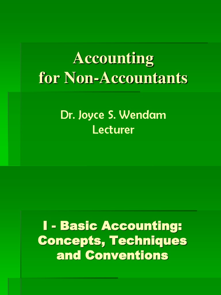 Accounting For Non-Accountants | PDF | Debits And Credits | Bookkeeping