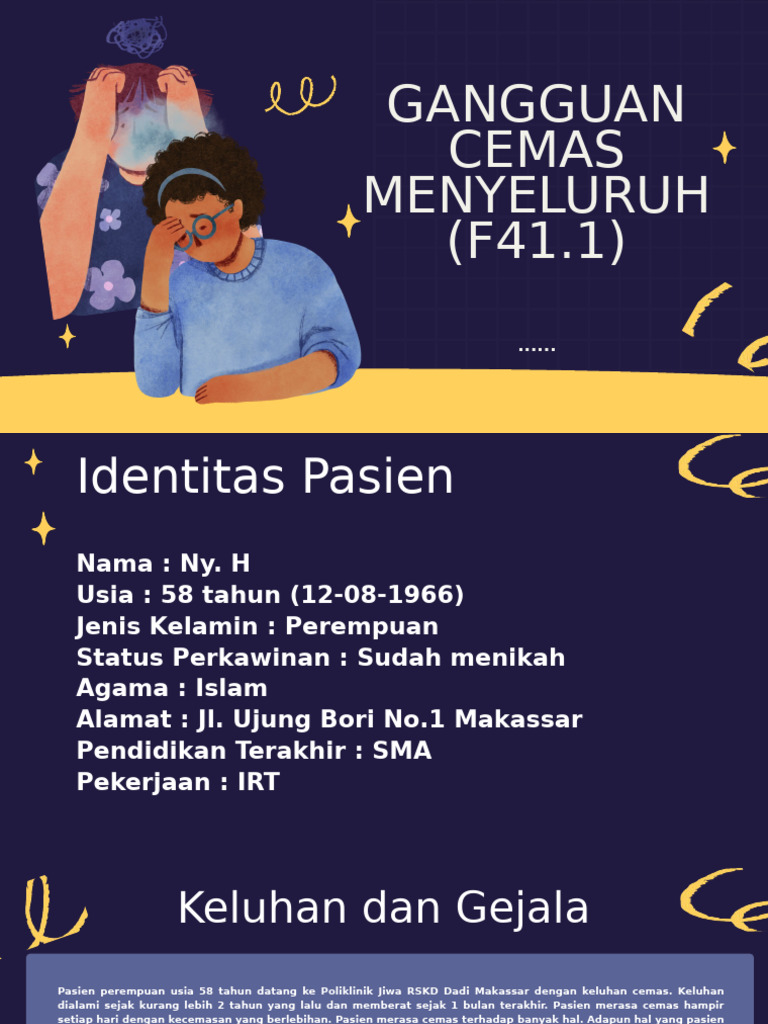 Non Psikotik Gangguan Cemas Menyeluruh | PDF