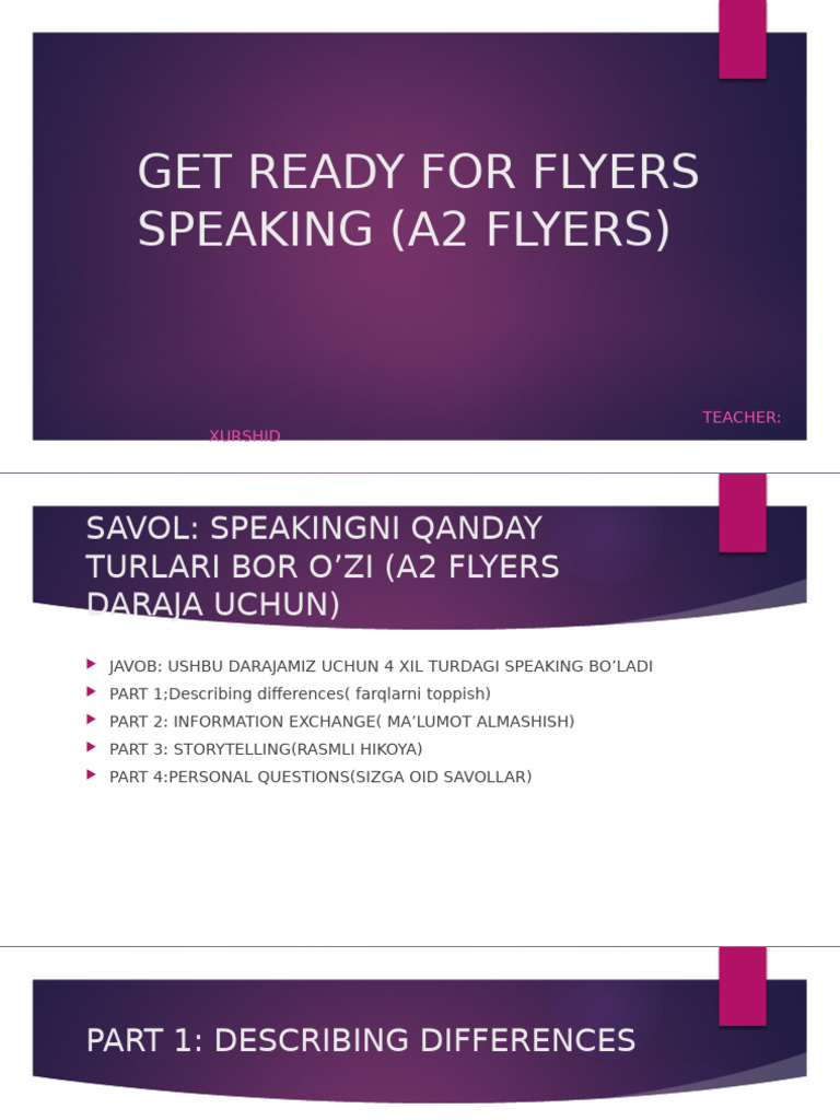 GRFF Speaking | PDF