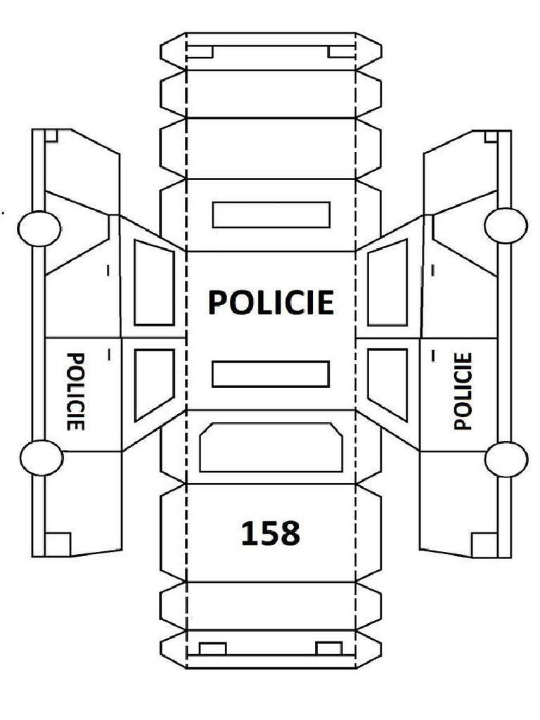 3D Car Police Template | PDF