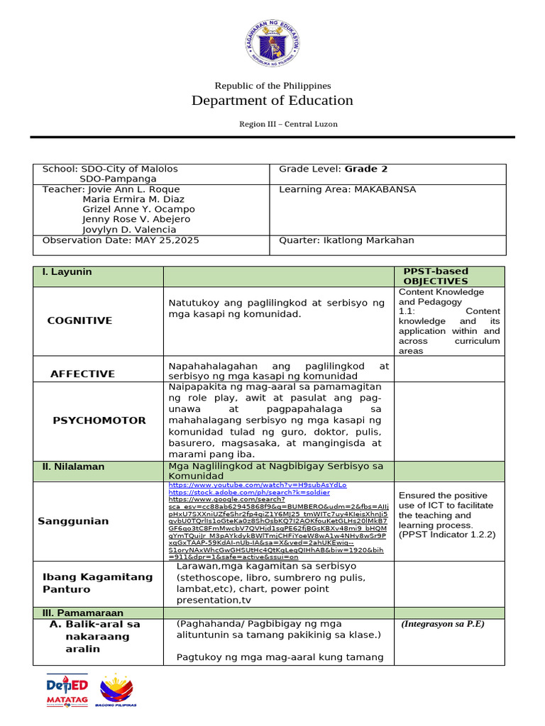 Makabansa DLP Output Canahall Final | PDF