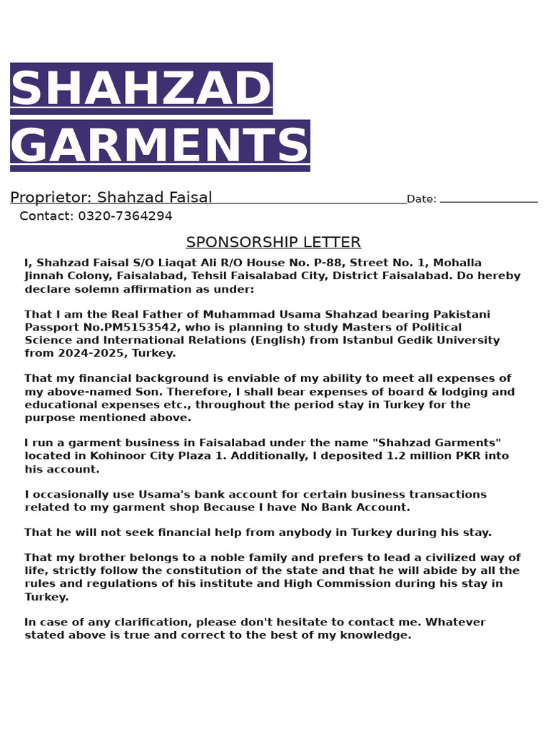 Shahzad Garments-2 | PDF