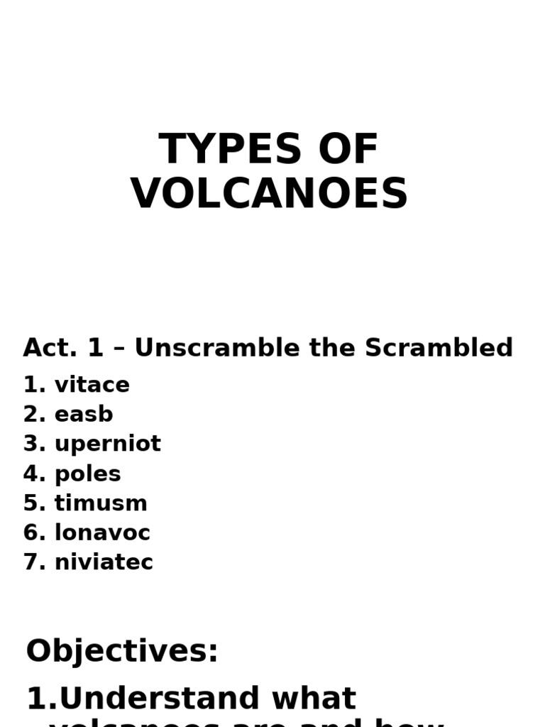 Lesson 1 Volcano Pdf