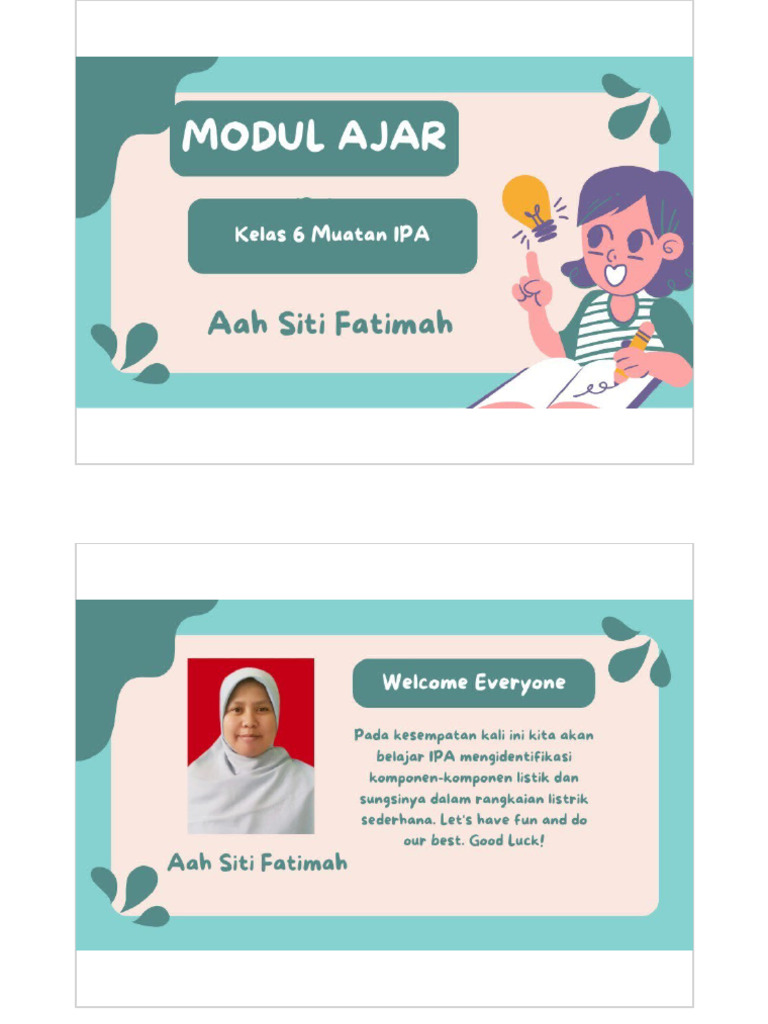 Modul Ajar Kelas 6 Rangkaian Listrik | PDF