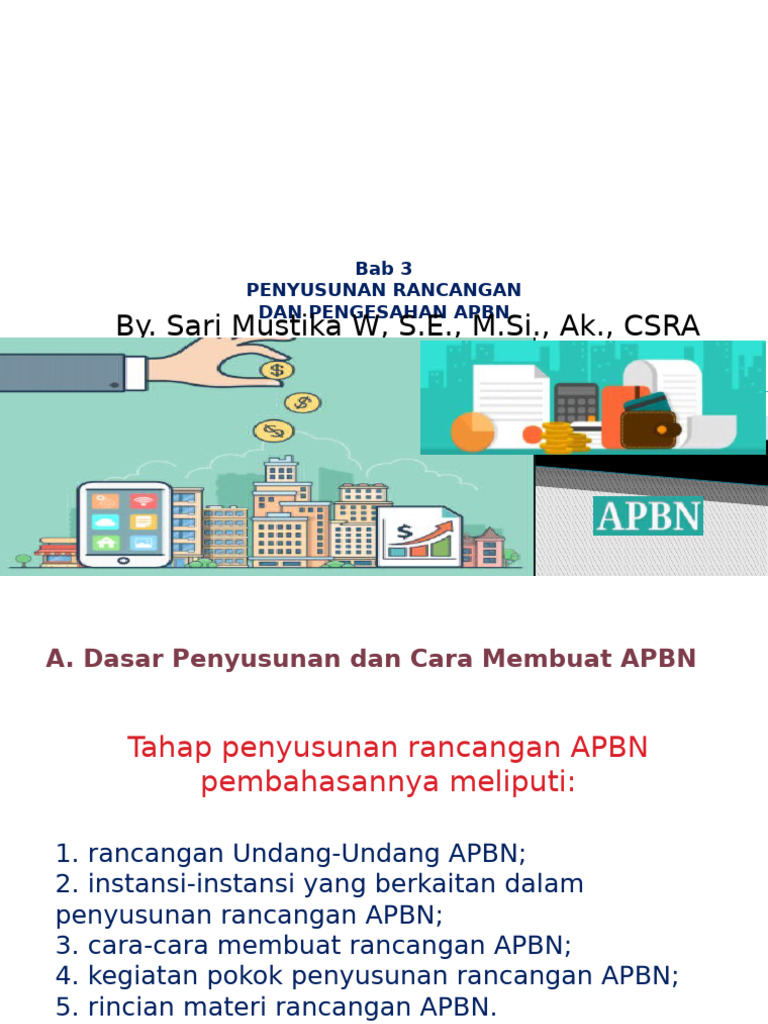 BAB 3 PENYUSUNAN RANCANGAN Dan PENGESAHAN APBN (Pertemuan 4) | PDF