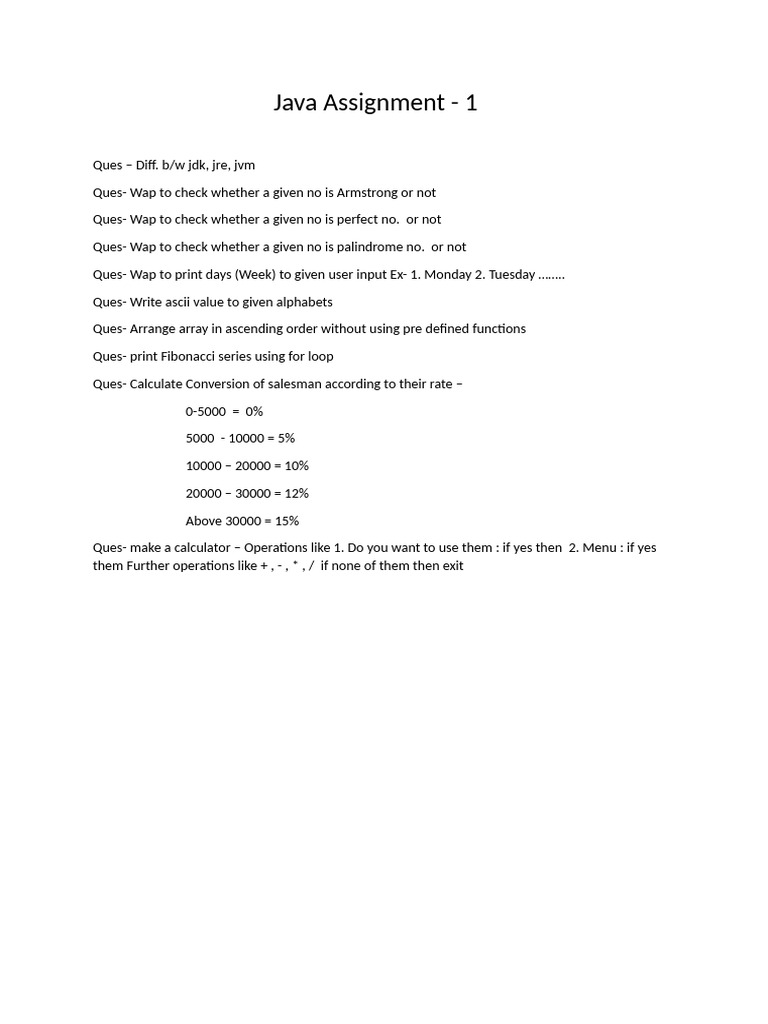 Java Asiignment | PDF