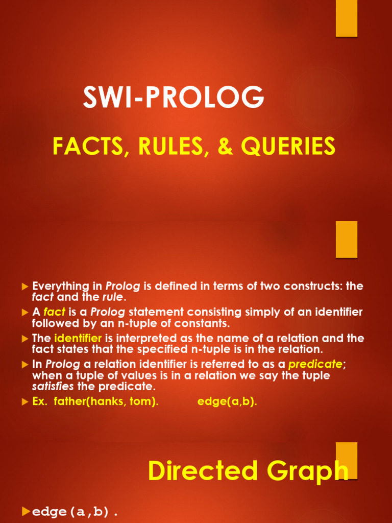 1.SWI-PROLOG - Facts, Rules, & Queries | PDF