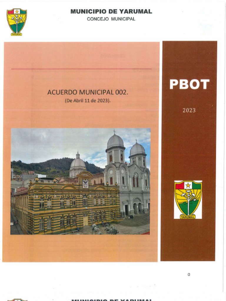 Acuerdo 002 Pbot (1) | PDF