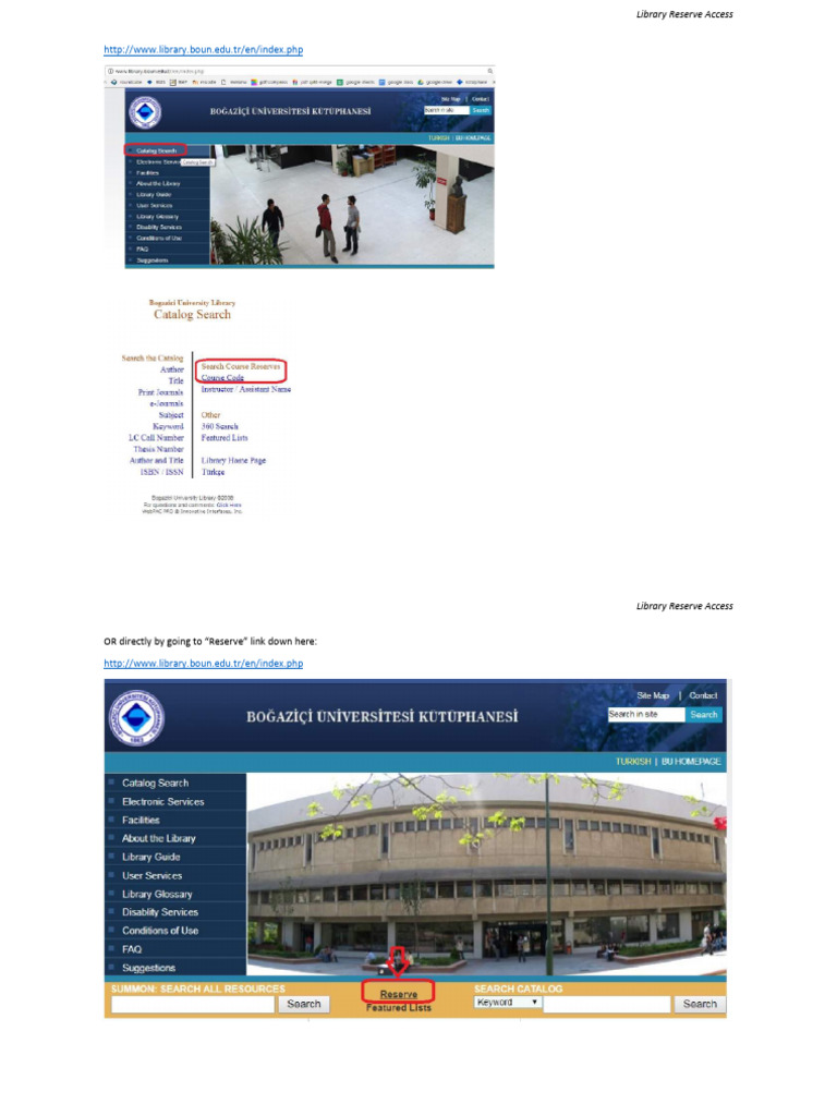 0 Step by Step Library E-Reserve Access - For Students-Compressed | PDF