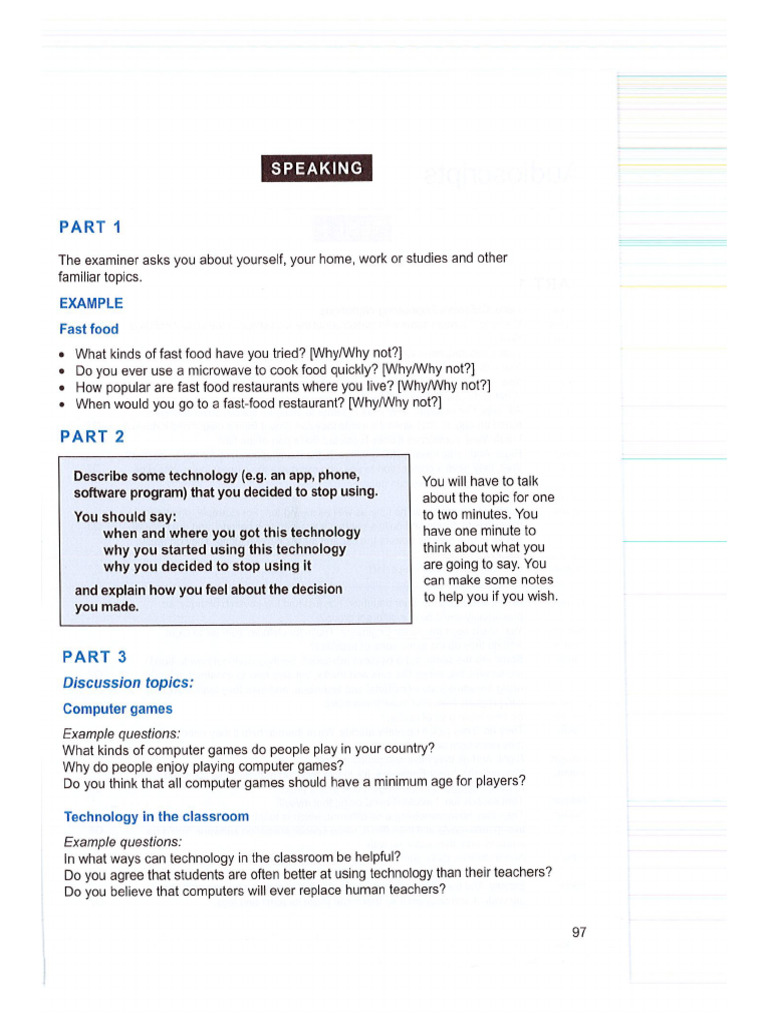 Ielts 16 Full Speaking | PDF