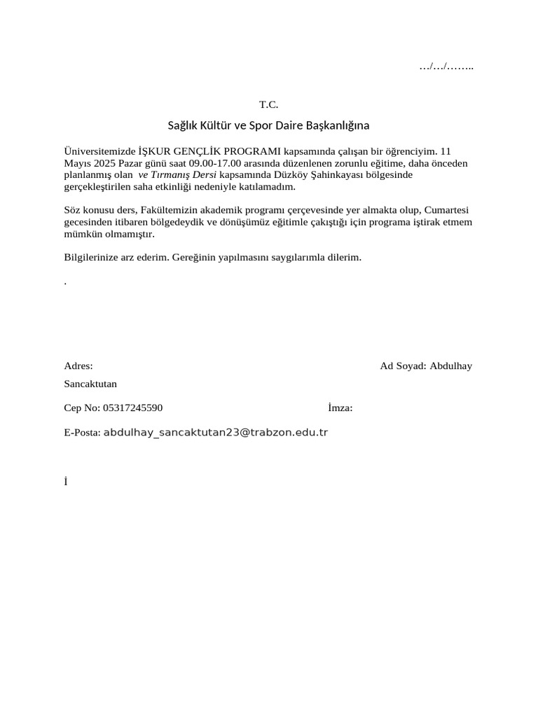 1._Genel_Dilekce_Ornegi_ | PDF